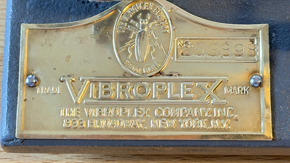 Vintage Vibroplex Telegraph Key No. 253898 Champion Model Ham Radio ...