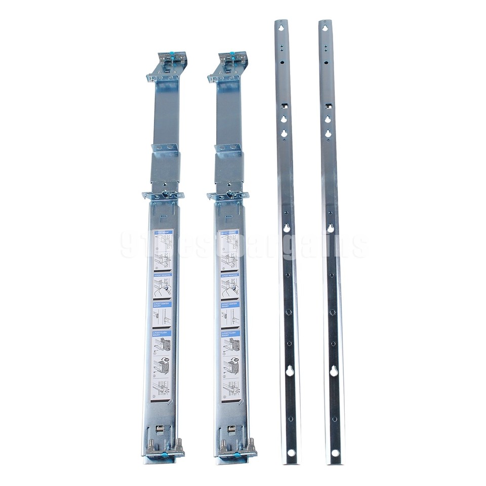 2/4 Post Rack 2U Static Rails 0H872R for Dell PowerVault DL2200 DX6012S ...