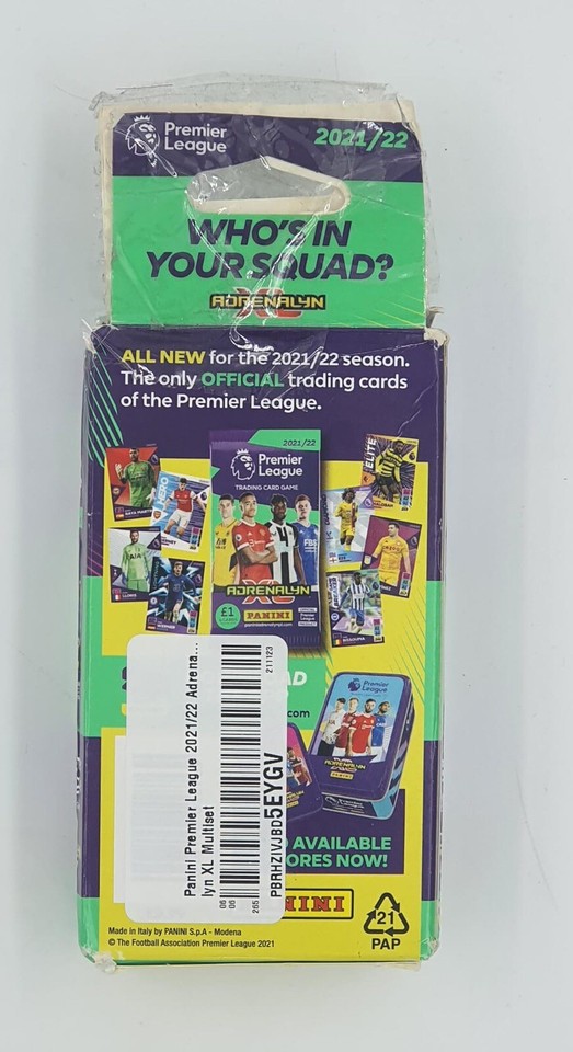 10 Packets = 61 Karten Panini Adrenalyn XL Premier League 2021/22 Multi ...