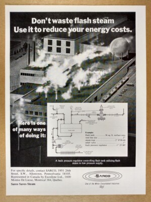 1976 Sarco Flash Steam Equipment vintage print Ad | eBay