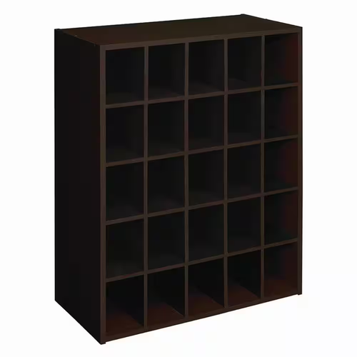 Display Stackable 25-Cube Cubby Shoes Storage Unit Organizer Bookcase ...