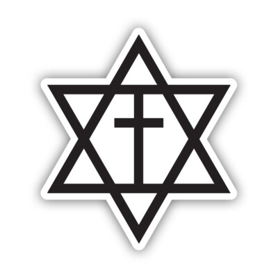 Messianic Jewish Religion Symbol Sticker Decal - Weatherproof - judaism ...