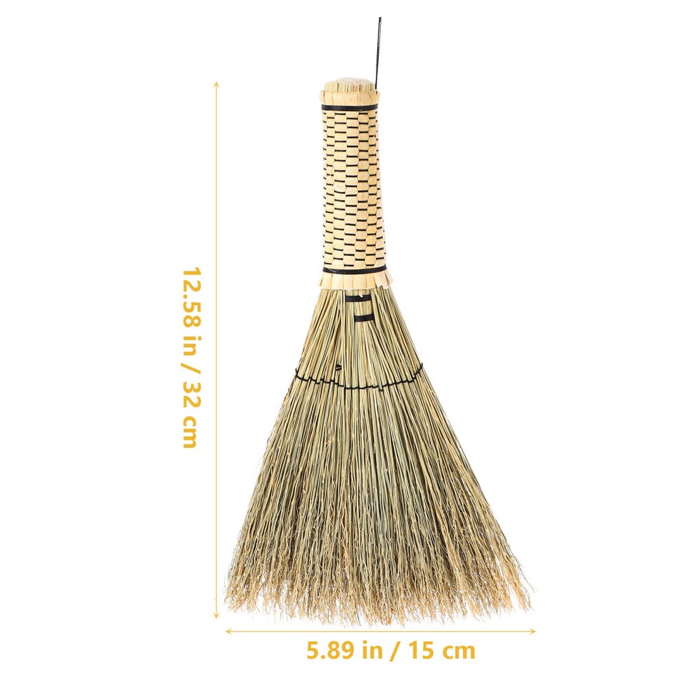 Corn Whisk Broom Small Corn Broom Short Handle Hand Broom Sweeping Mini ...