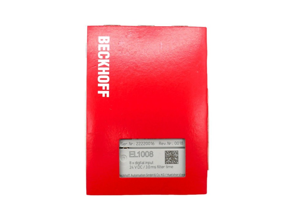 Beckhoff EL1008 EtherCAT-Klemme 8-Kanal-Digital-Eingang 24VDC -sealed ...