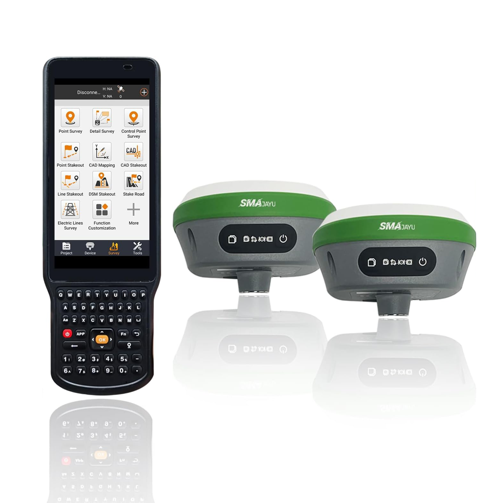 SMA26 GNSS RTK Rover Base GPS Survey Equipment Handheld Collector,1cm ...