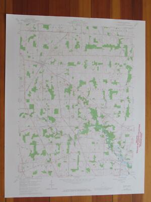 Shiloh Ohio 1973 Original Vintage USGS Topo Map | eBay