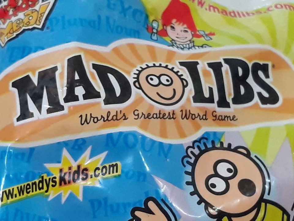 New WENDYS KIDS MEAL MAD LIBS TOY 2009 Sealed ~ Ships FREE | eBay