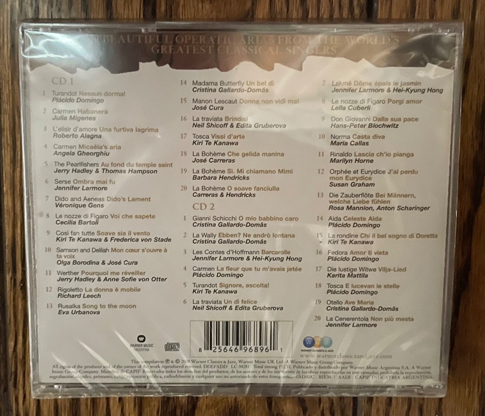 Various Artists - 40 Most Beautiful Arias / Various [New CD ...