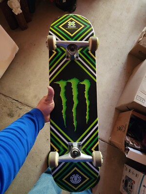 Rare Element Monster Energy SUMMER X GAMES Skateboard 31" by 8" brand ...