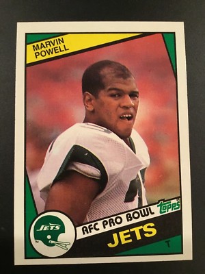 1984 Topps #154 MARVIN POWELL New York Jets AFC PRO BOWL Set Break MINT ...