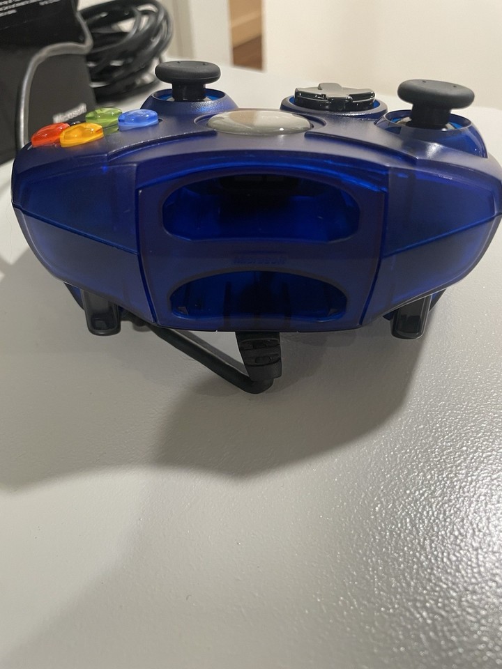 Original Microsoft Xbox Controller Blue Halo 2 Limited Edition -Sliver ...