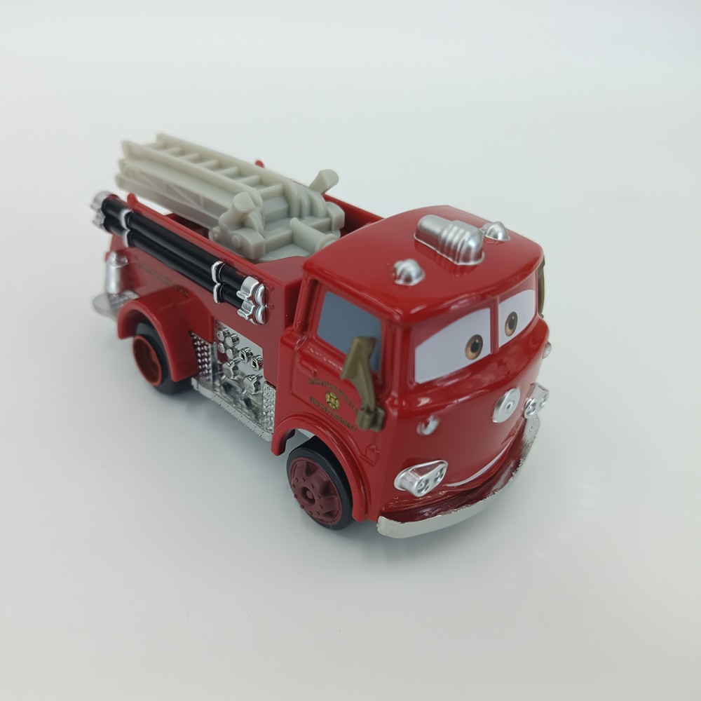 Disney Pixar Cars 2 Red Firetruck Deluxe Metal Diecast Movie Toy ...