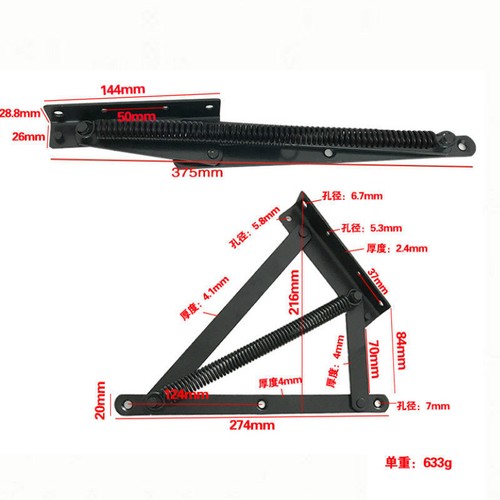 Home Bed Mattress Lift Spring Mechanisms Hardware Hinge Box Storage ...