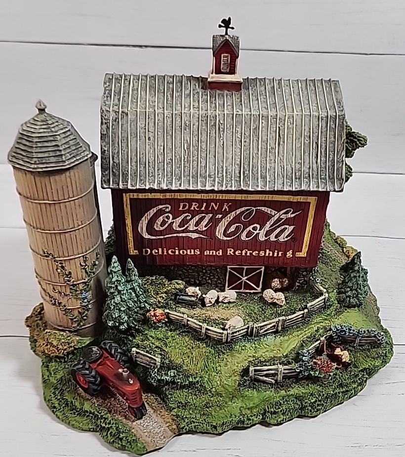 2001 Coca-Cola "Rural Refreshment" Barn The Franklin Mint Collection ...