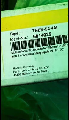 1 PCS ALL new TURCK TBEN-S2-4AI Module IN BOX NO.6814025 | eBay