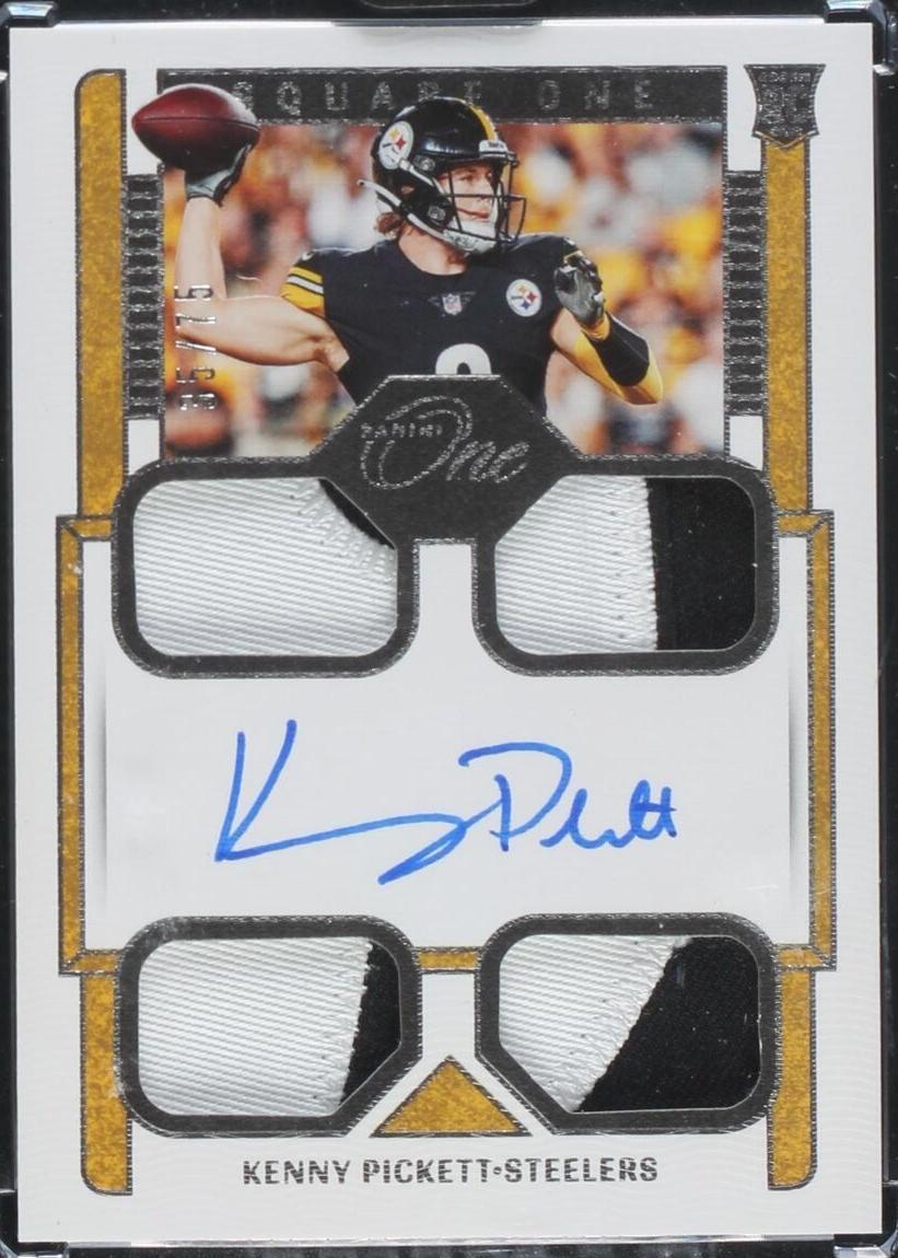 2022 Panini One - Square One Autographs Kenny Pickett #77 /75 (AU, RC ...