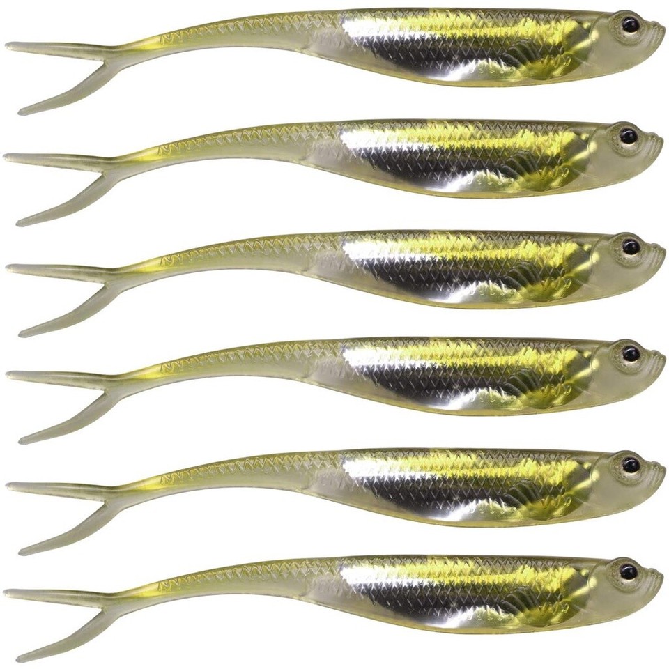 6PCS Minnow Drop Shot Lure Bass Bait Shad Bait Shad Lure Soft Jerkbait ...
