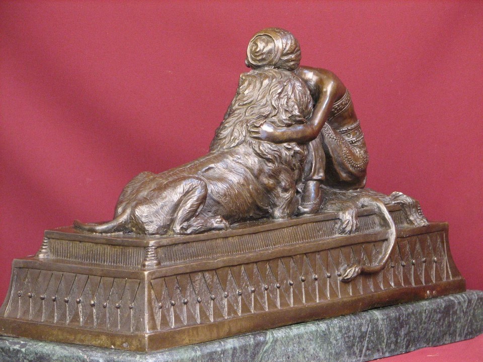 SIGNED BRONZE SCULPTURE ART DECO HIGHLY DETAILED STATUE VERY RARE ON ...