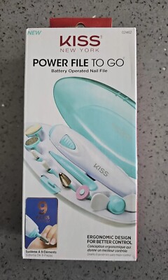 Kiss Power File To Go Battery Operate Nail File Ergonomic Design 9 ...