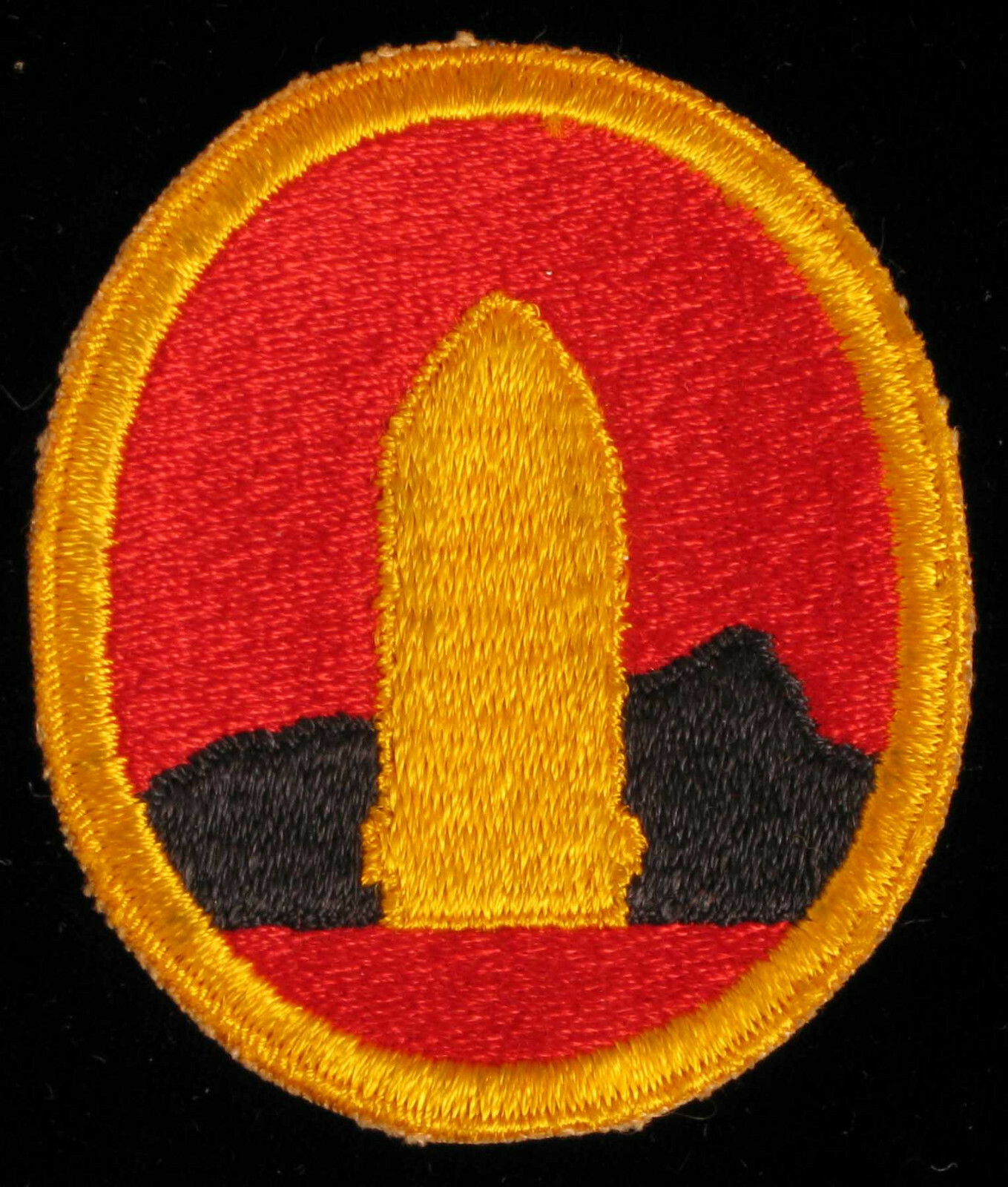 WWII ERA UNITED STATES MILITARY UNIFORM PATCH BULLET SHELL MOUNTAINS ...