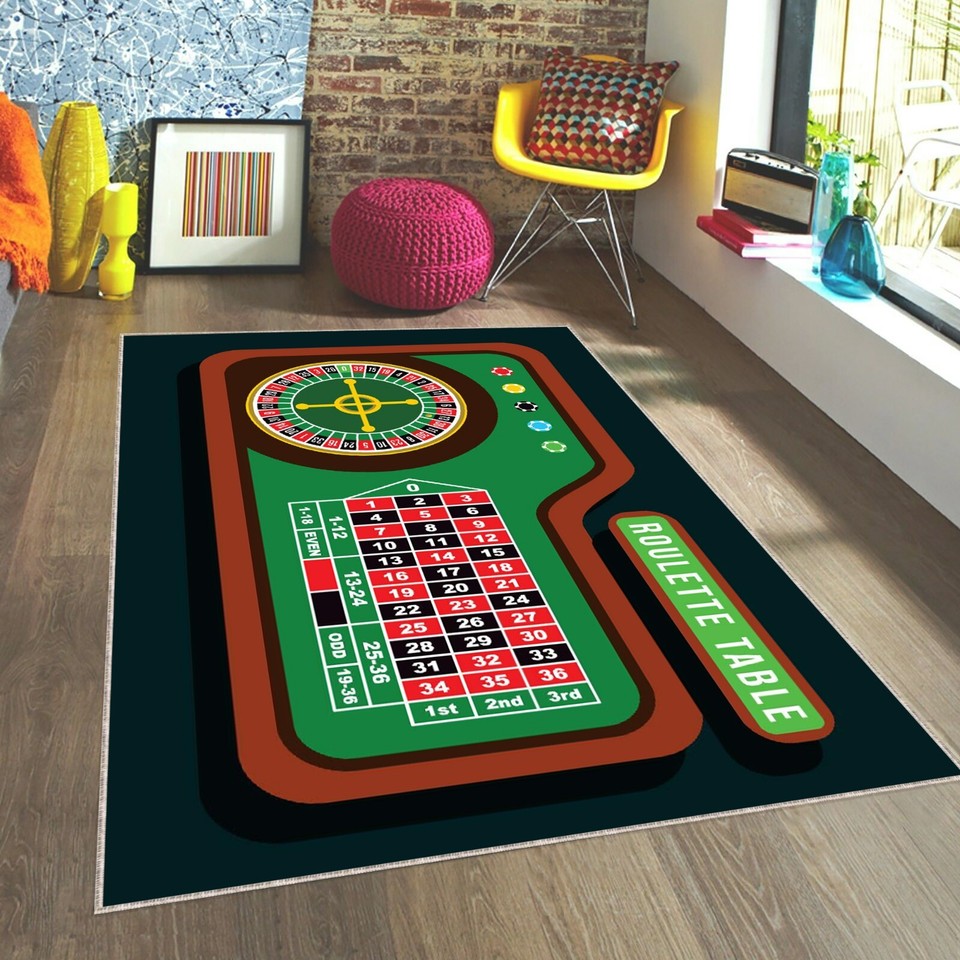 Casino, Roulette Wheel On Green Casino Table, Realistic, Roulette Table ...