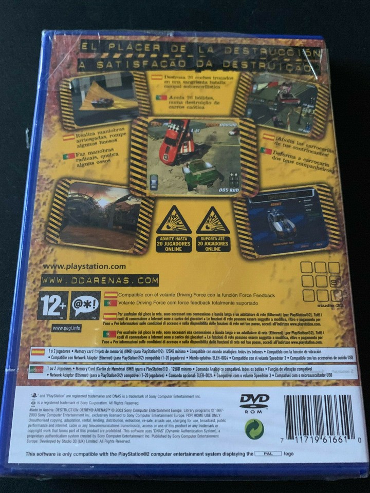 Destruction Derby Arenas PS2 Play Station 2 PAL SPANISH NEW SEALED | eBay