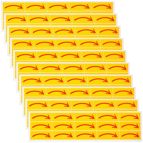 20 Pcs Indication Tag Caution Stickers Removable Adhesive Label Sticky ...