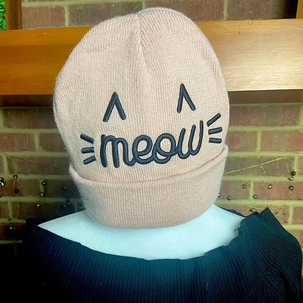 Black Beanie With Writing