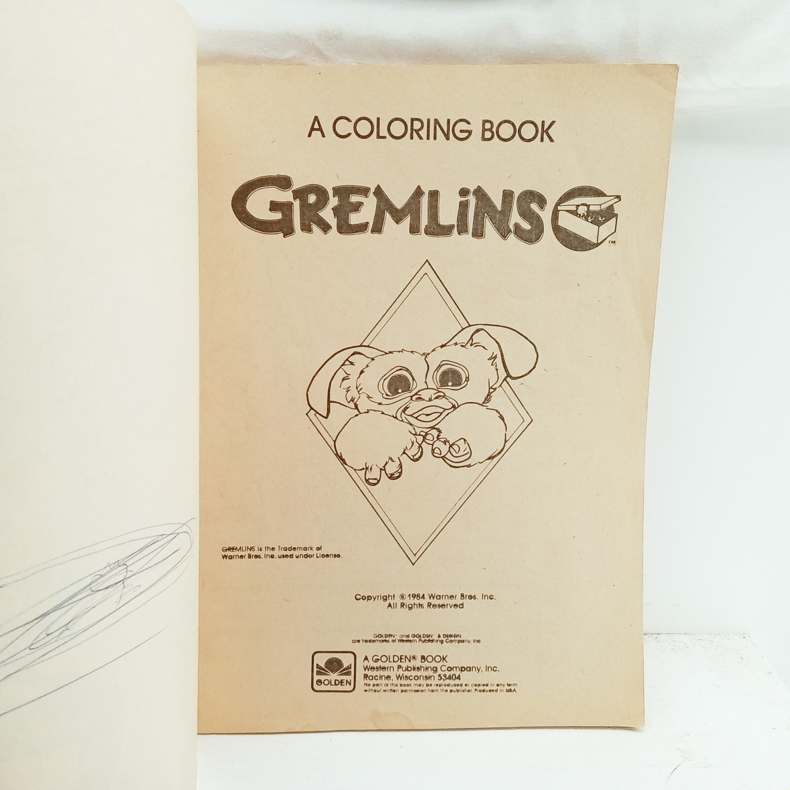 Vintage Gremlins Coloring Book Golden Books Paperback 1984 Warner Bros ...