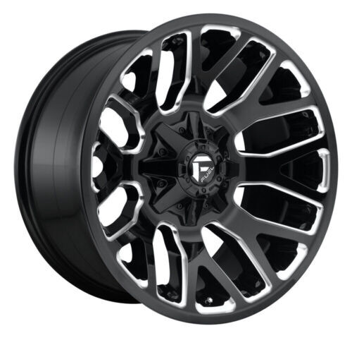 4-Fuel D623 Warrior 20x9 6x135/6x5.5" +1mm Black/Milled Wheels Rims 20 ...