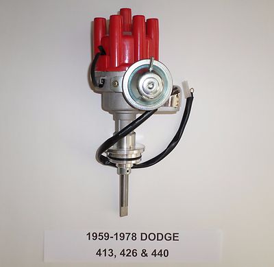 DODGE 413, 426 & 440 1959-1978 RED Small Female Cap RTR HEI Distributor ...