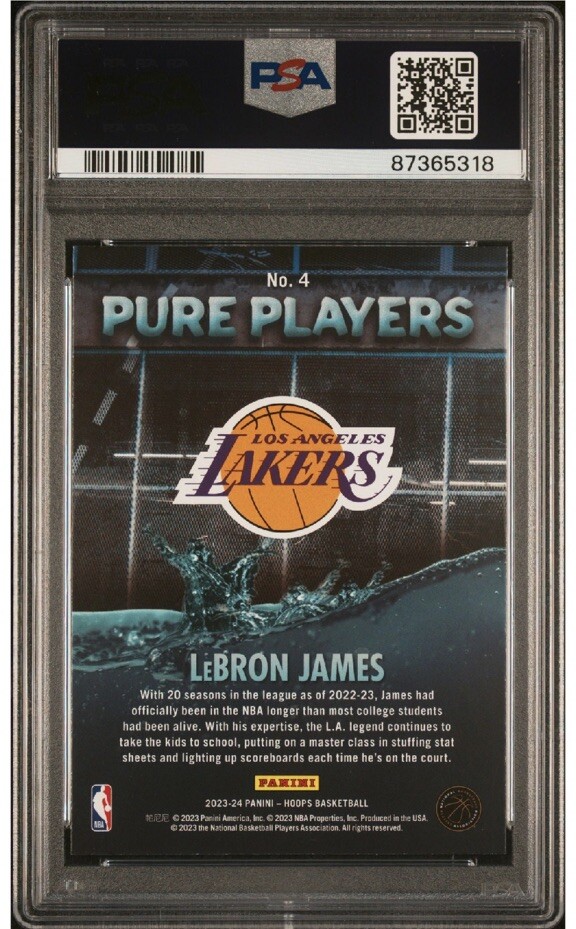 2023-24 Panini NBA Hoops - Pure Players LeBron James #4 Holo for sale ...