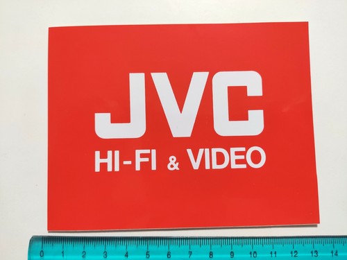 Klebstoff JVC Hi-Fi & Video Sticker Autocollant Vintage 80s Orginal ...