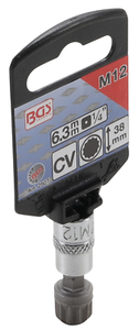 BGS - Spline XZN M4 - M12 x 38 mm Long Bit Sockets, 1/4 Drive - Multi ...
