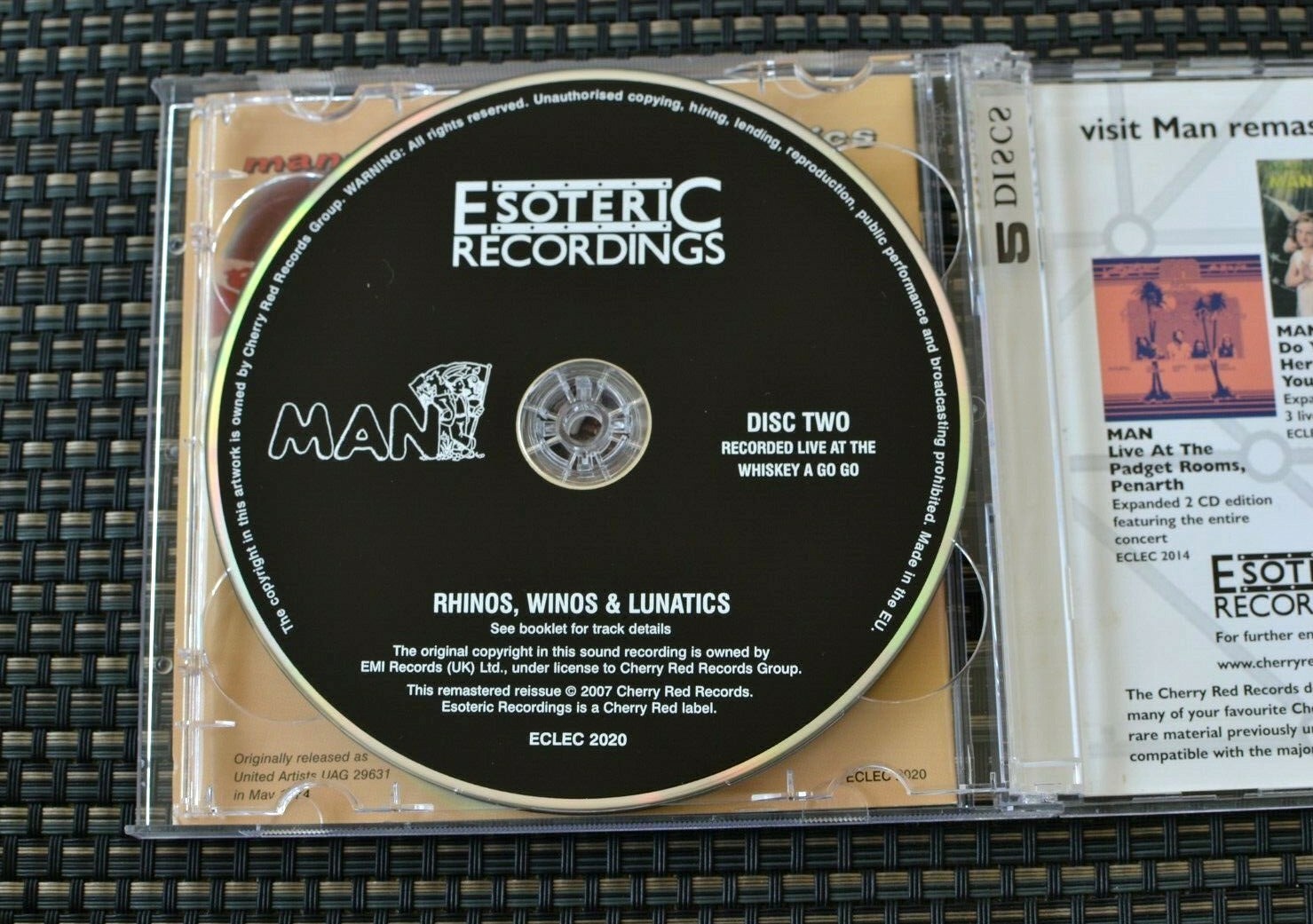 Rhinos, Winos and Lunatics by Man (CD, Nov-2007, 2 Discs, Esoteric ...