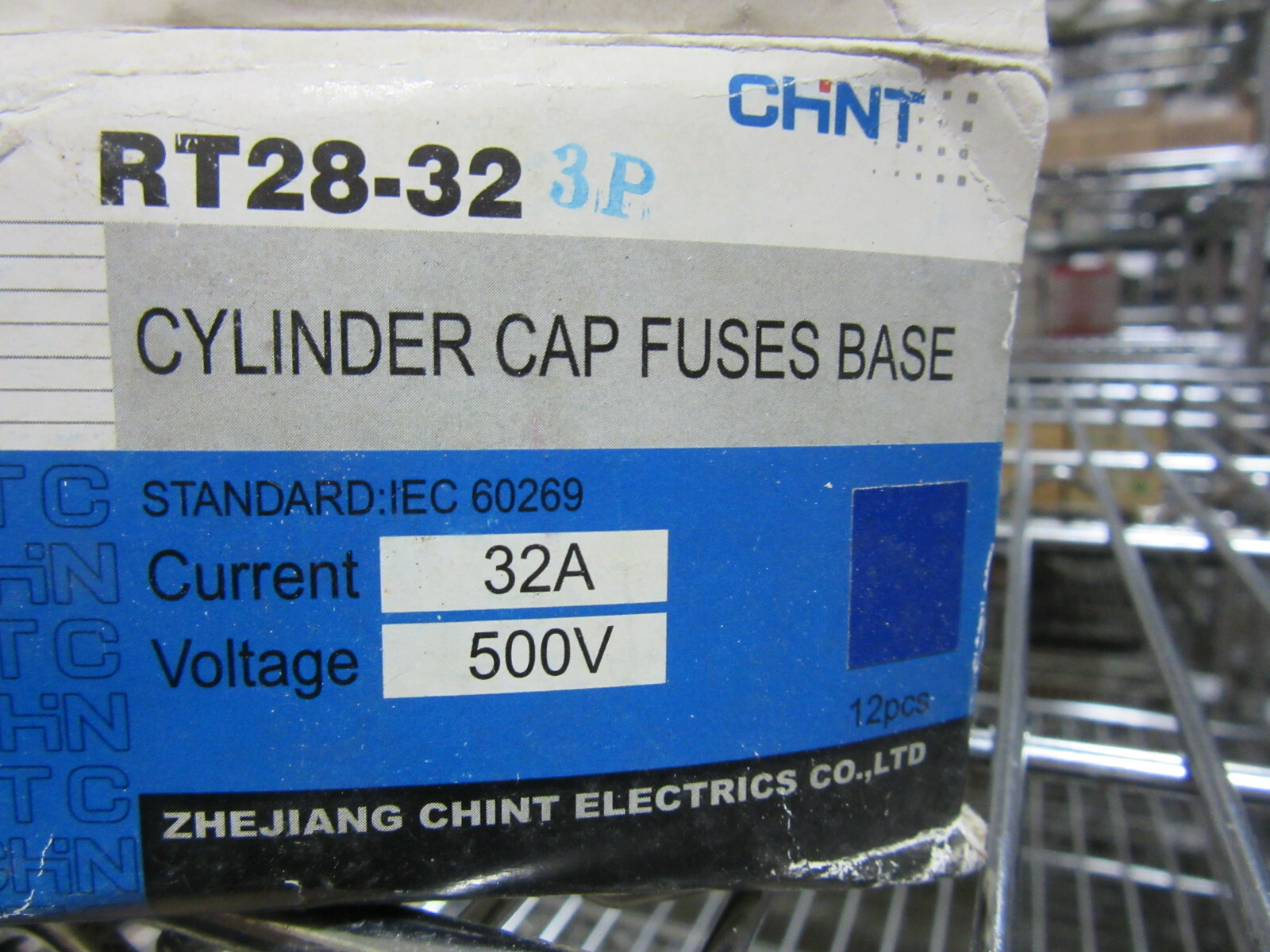 Chint RT28-32 Cylinder Cap Fuse Base 3P 32A 500V Max 10X38 IEC 60269 ...
