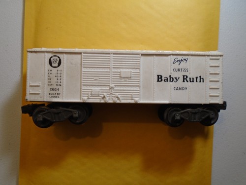 LIONEL TRAINS, BABY RUTH, TRAIN ACCESSORIES ( POST WAR BABY RUTH CAR ...