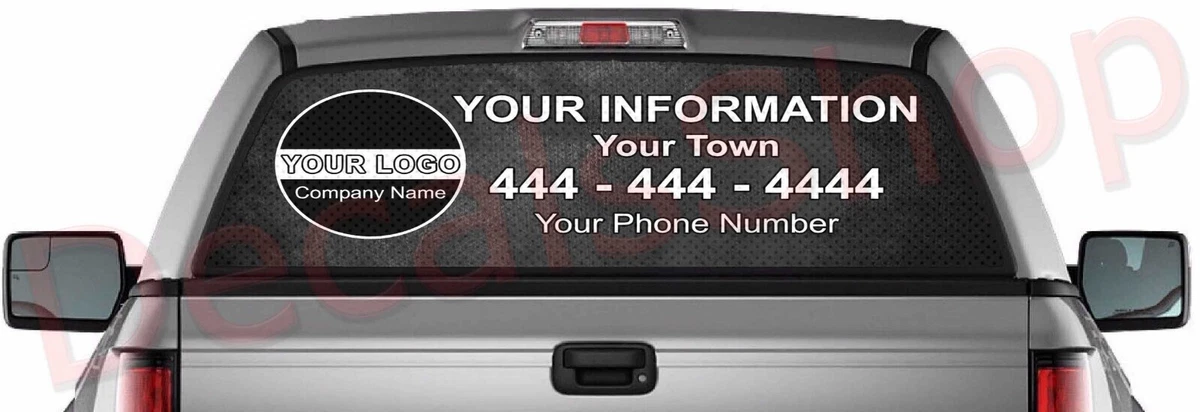 Custom Truck Window Decals