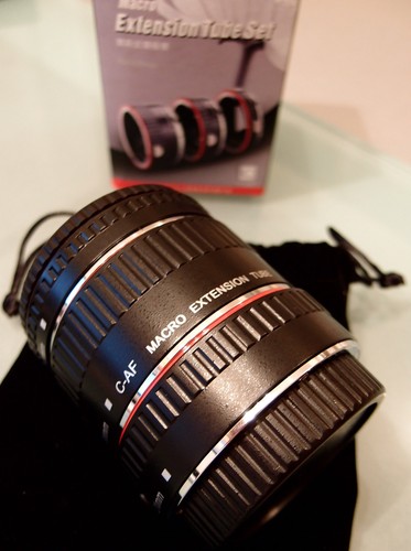 PRL) CANON EOS EF-S EXTENSION TUBE SET C-AF 13 21 31mm MACRO EXTENSION ...