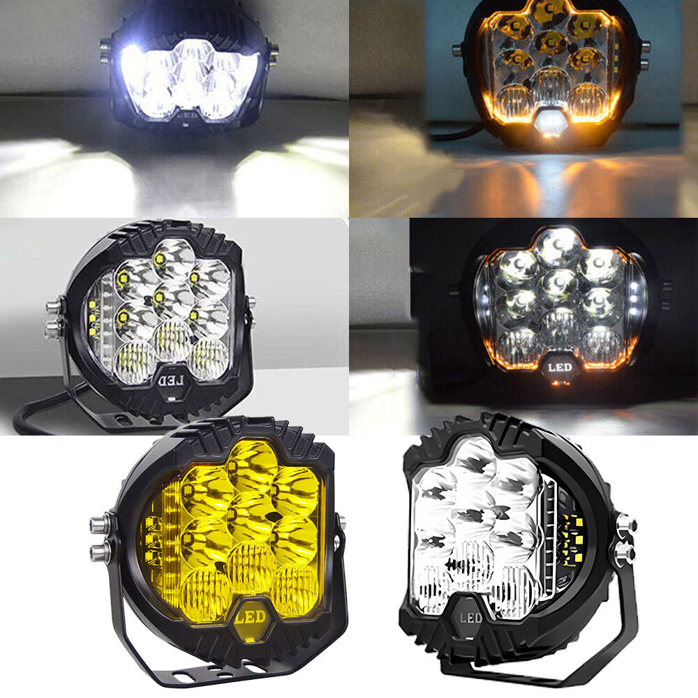 5''/7'' Car LED Work Light Pods Spot Flood Combo Fog Lamp Lights ...