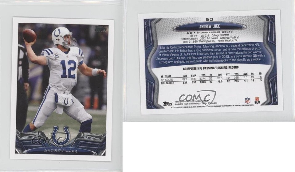 2013 Topps Mini Andrew Luck #50 1g9 | eBay