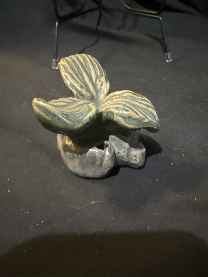 Fulper Pottery Flower Frog Plantain Leaf 463 c1919 | eBay