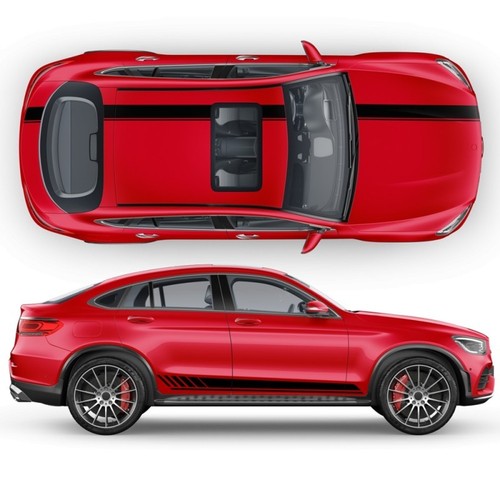 stickers/vinyls complete kit stripes Mercedes Benz AMG GLC / GLC Coupe ...