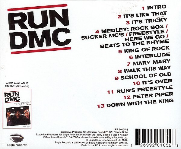RUN DMC Live at Montreux 7-21-2001 *Sealed* CD Hype Sticker ...
