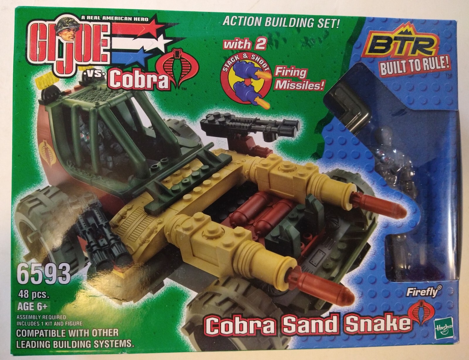 GI Joe BTR Cobra Sand Snake Firefly 3.75" Action Figure Factory Sealed ...