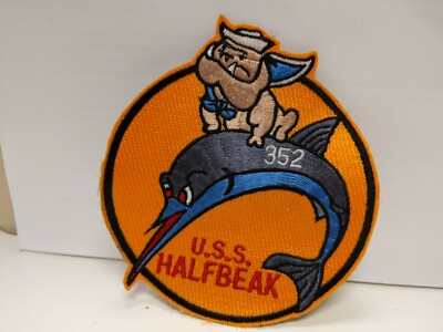 Navy Submarine Color Patch USS Halfbeak SS-352 Reunion 4 3/4 x 4 1/4 ...