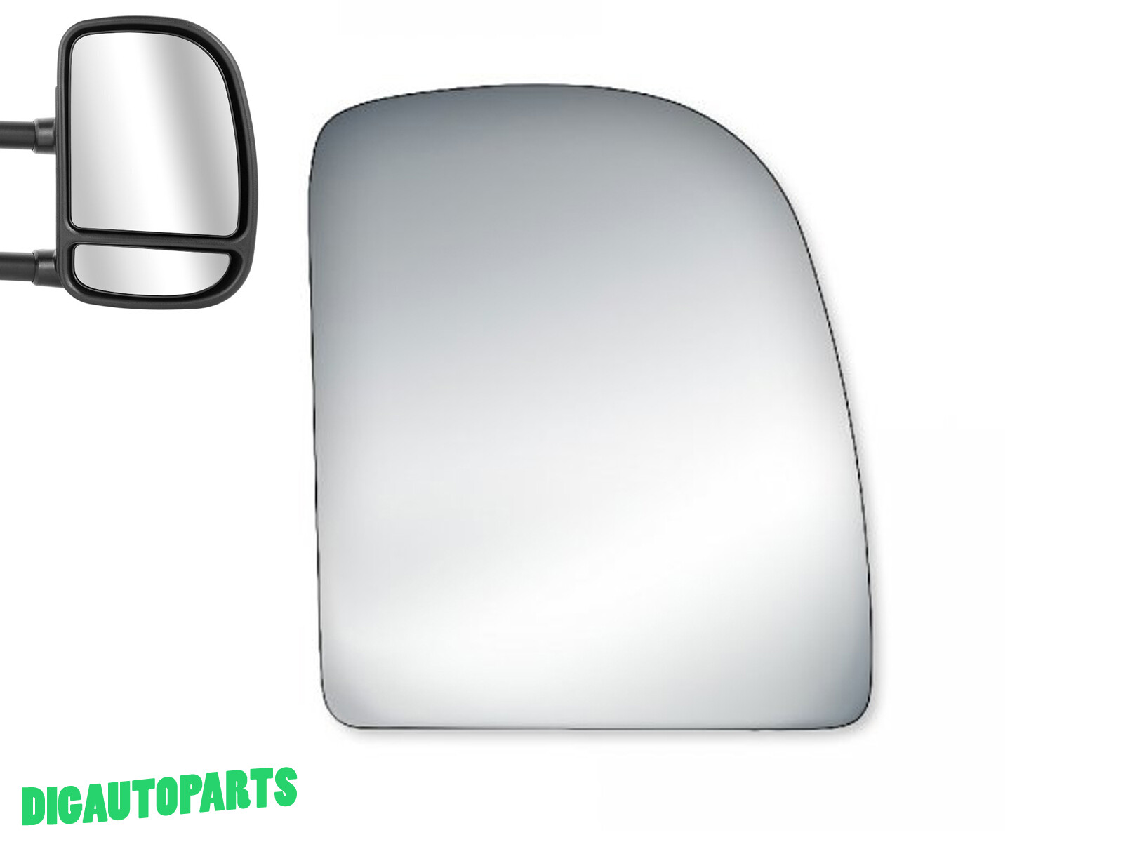 Upper Towing Mirror Glass for 2000-2005 Ford Excursion Passenger Right ...