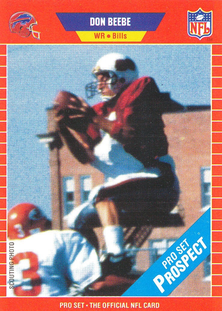 1989 PRO-SET Don Beebe RC BILLS PANTHERS PACKERS Chadron St. | eBay