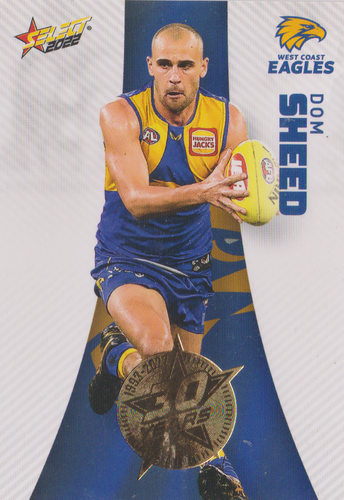 2022 Select Footy Stars 30 Years GOLD SEAL Card Of DOM SHEED # West ...