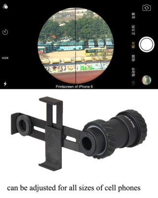 Outdoor Rifle Scope Adapter Mount With Phone Clip Holder for Camera ...